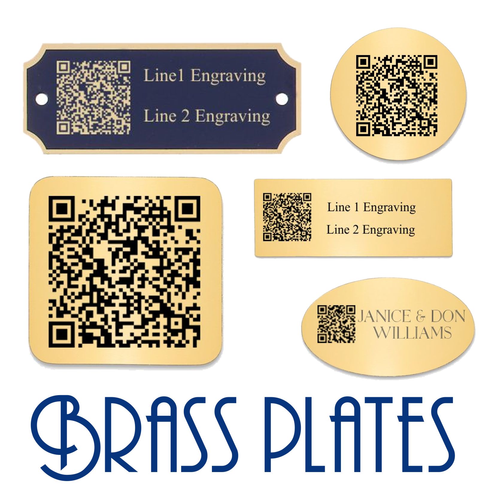 Brass Plates with VeScribe Digital Album Blockchain Record